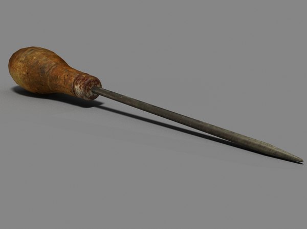 3d old awl tool