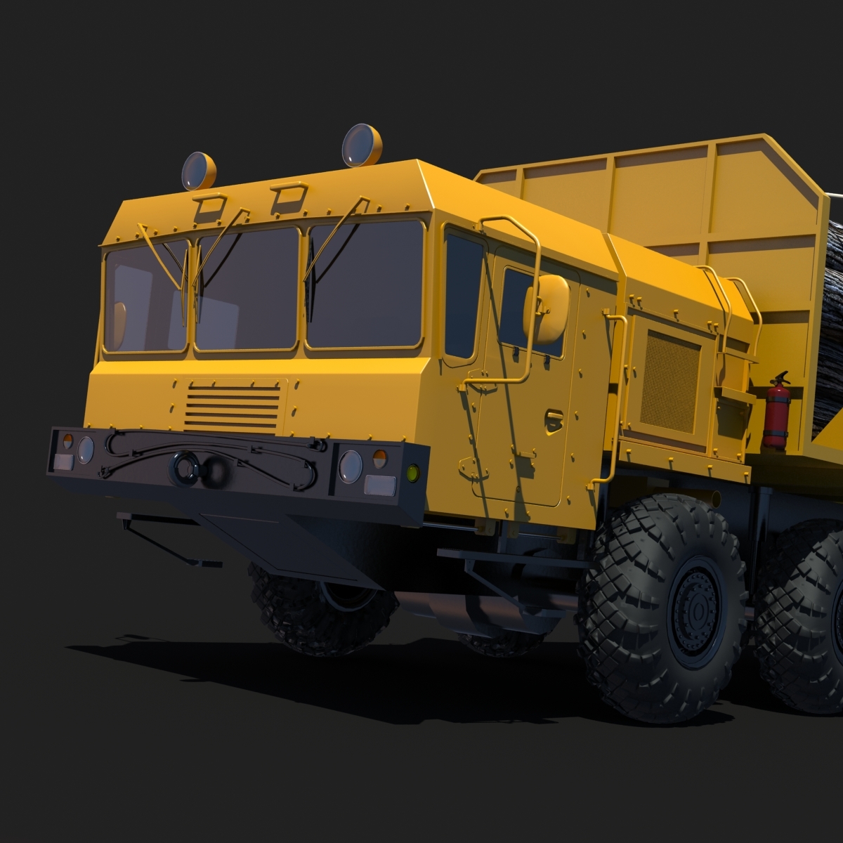 3d russian logging transport