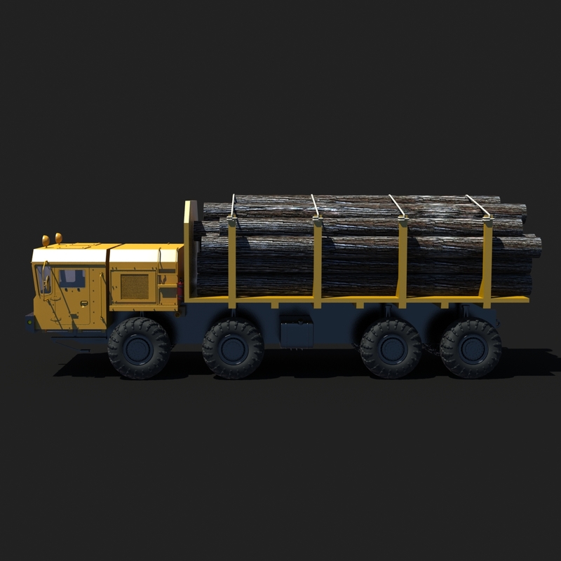 3d russian logging transport
