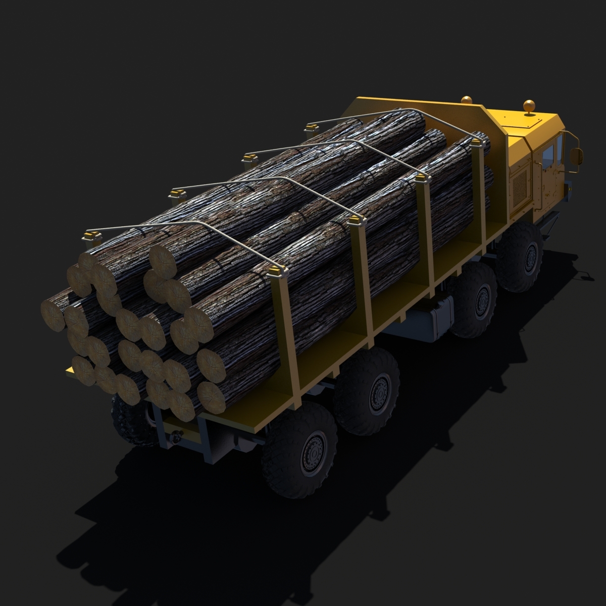 3d russian logging transport