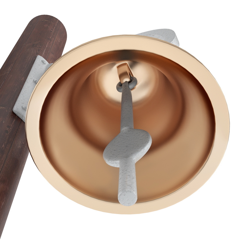 3d bold brass ship bell