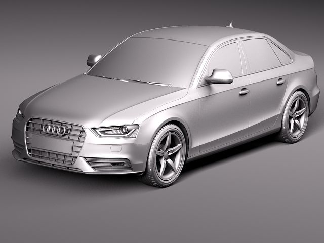 c4d audi a4 sedan 2013
