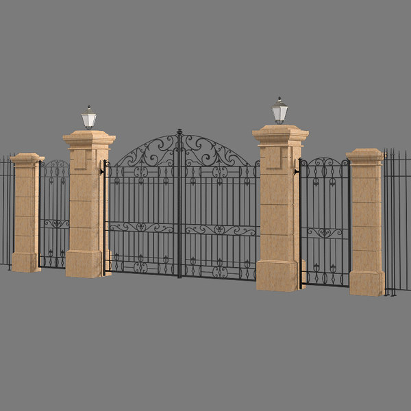 max classic carved gate entarance
