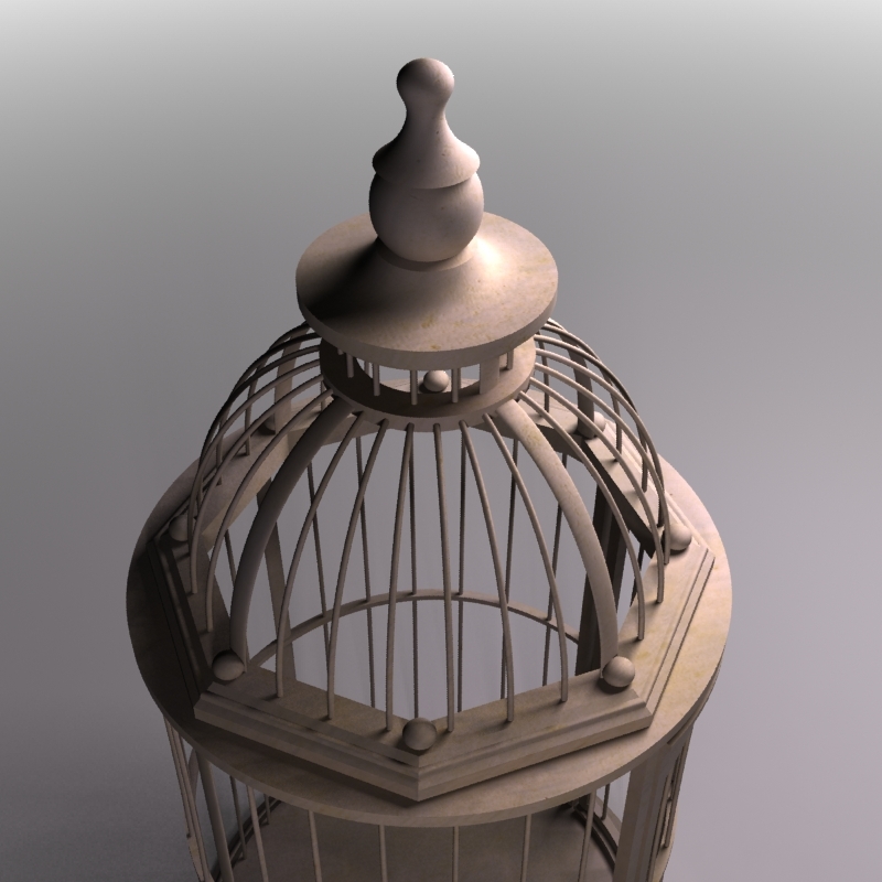 bird cage 3d max