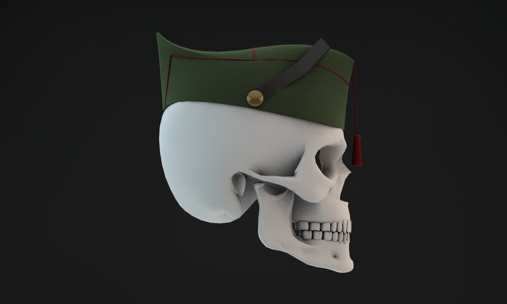 3d calavera legionario model