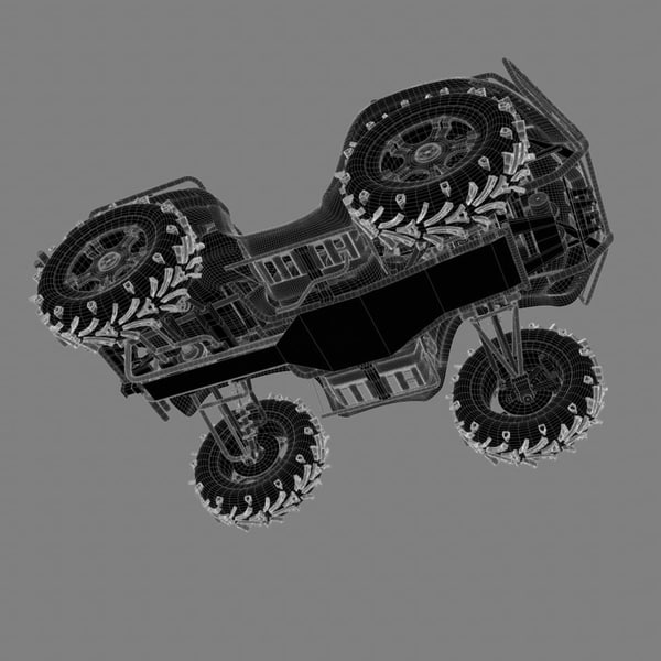 terrain 4-wheeler 3d model