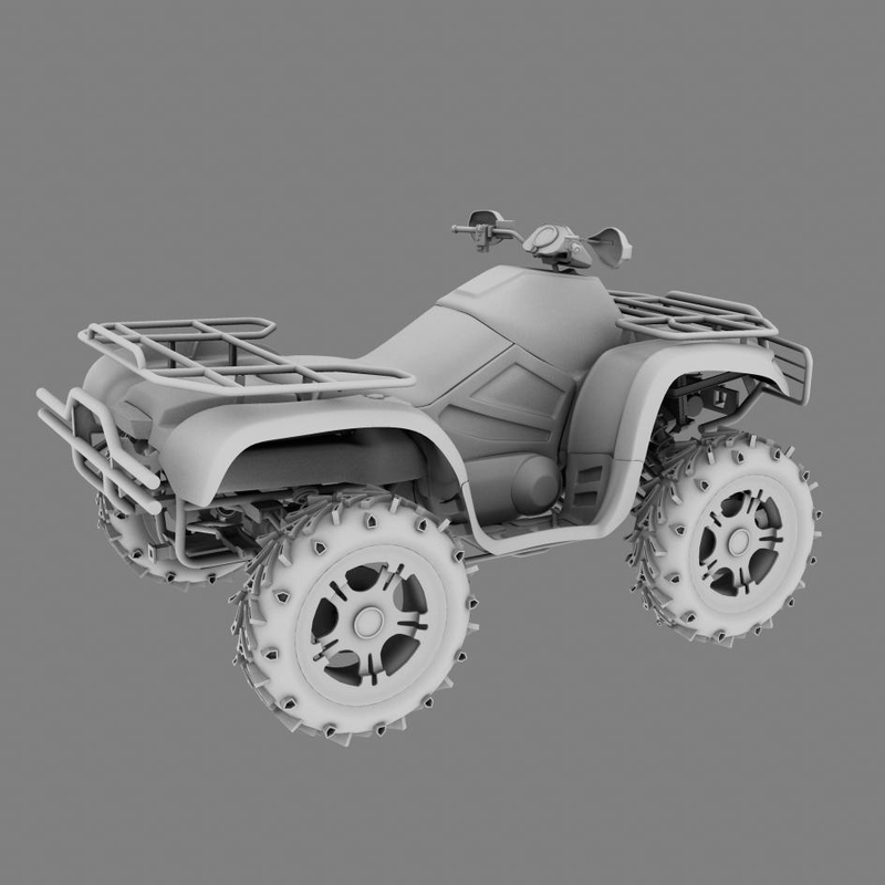 terrain 4-wheeler 3d model
