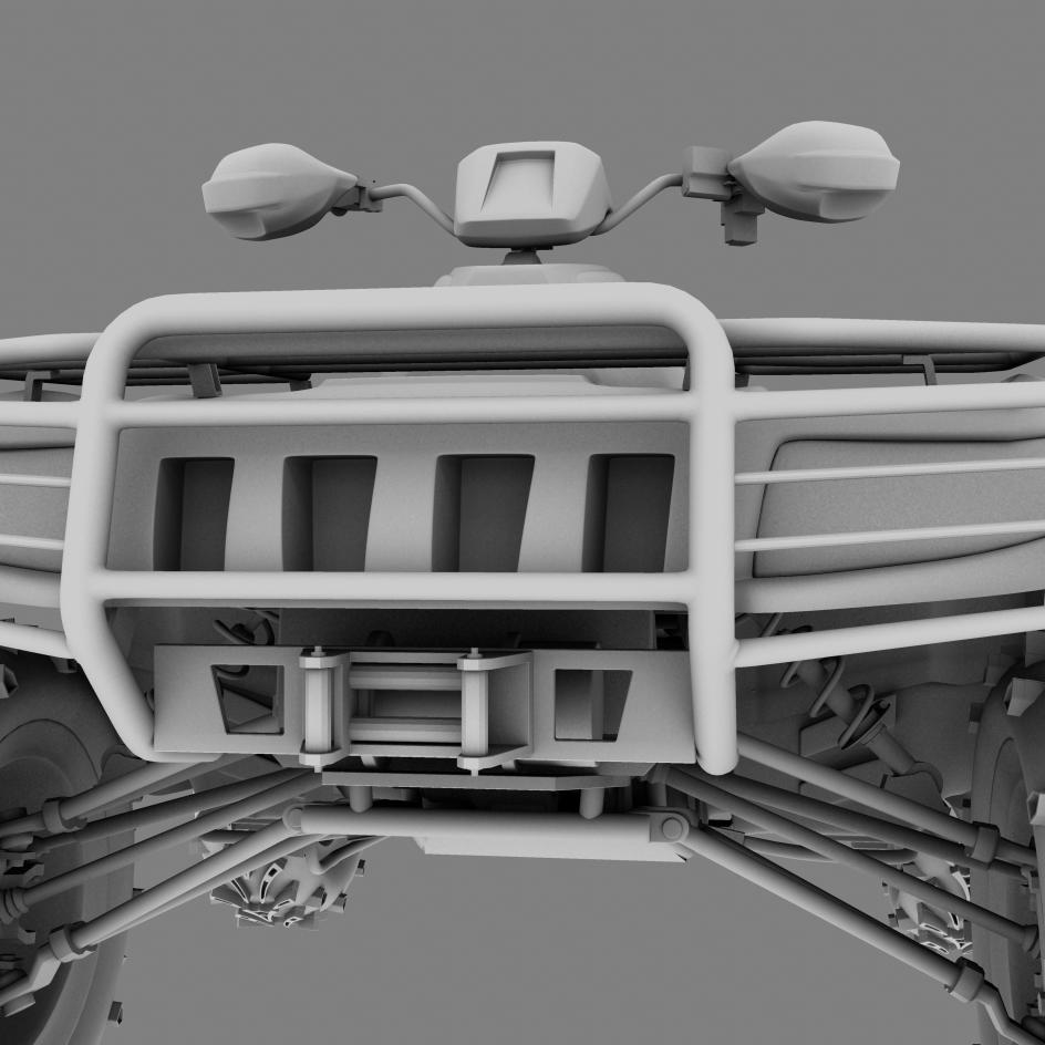 terrain 4-wheeler 3d model