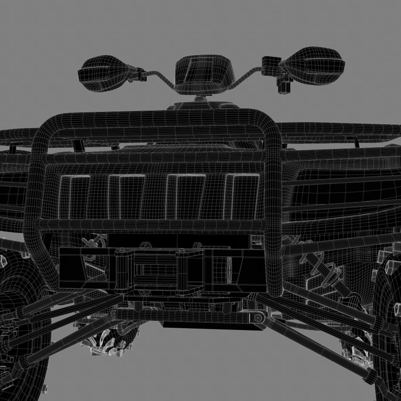 terrain 4-wheeler 3d model