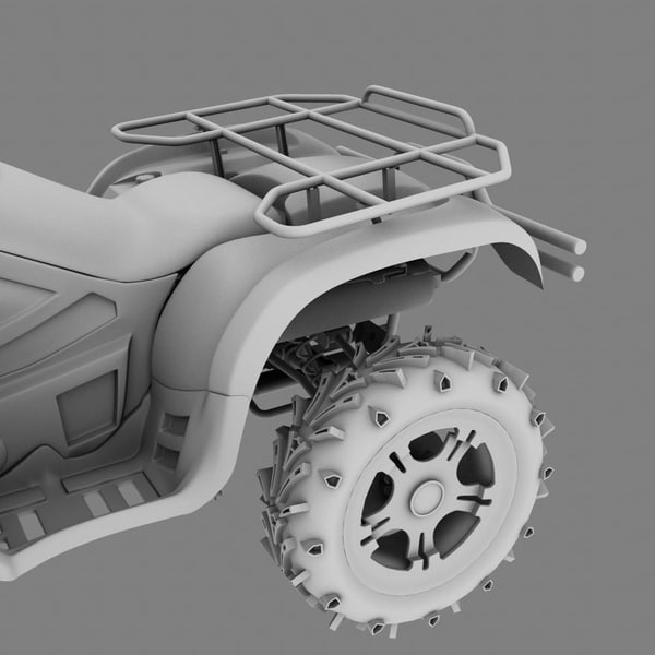 terrain 4-wheeler 3d model