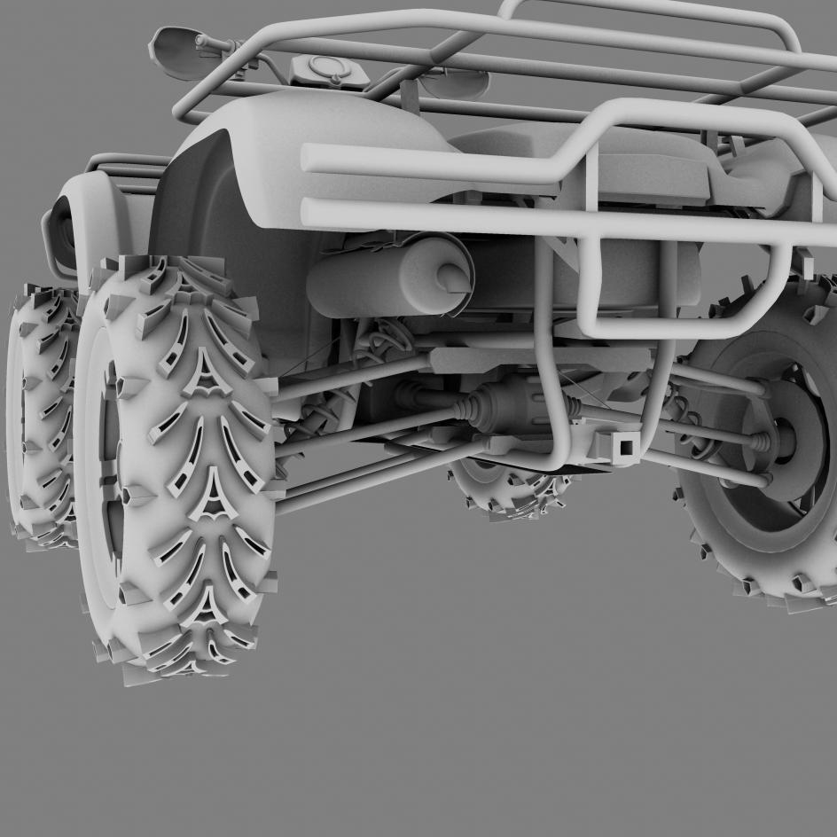 terrain 4-wheeler 3d model