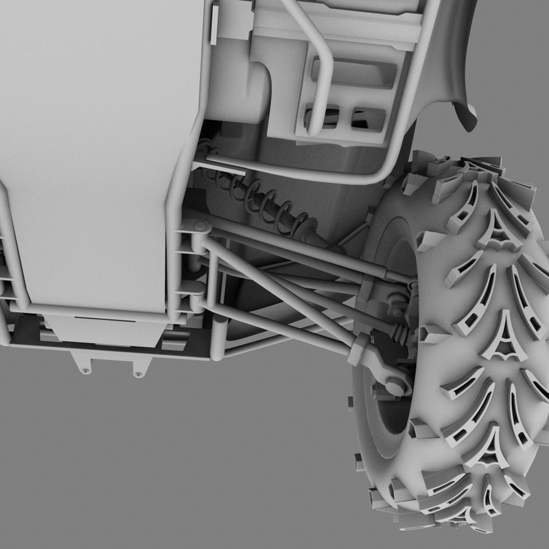 terrain 4-wheeler 3d model