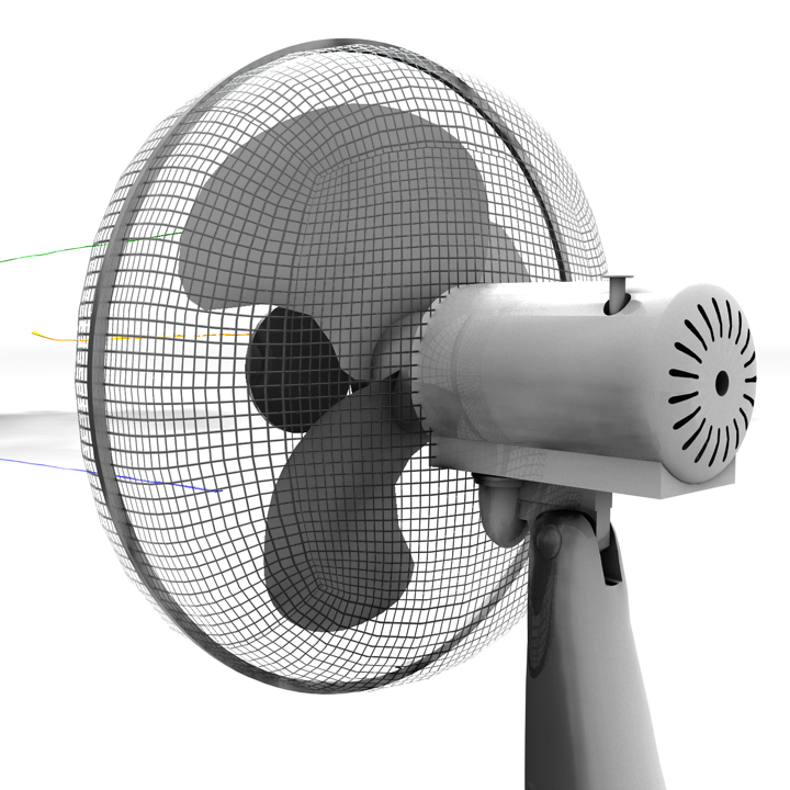 fan wind 3d model