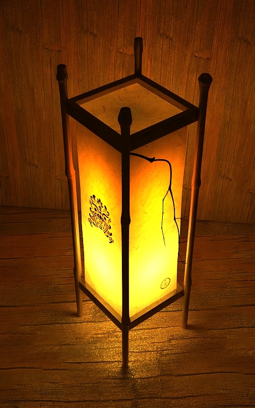 korean traditional lamp max free