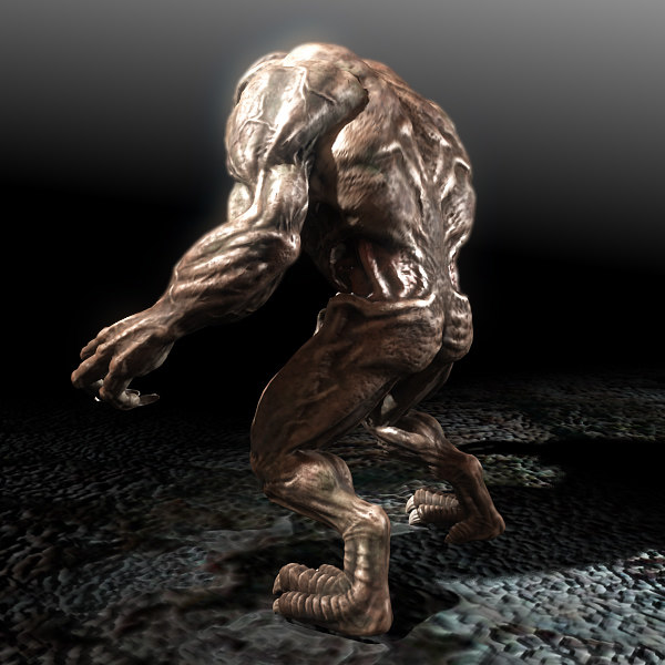monster creature 3d model