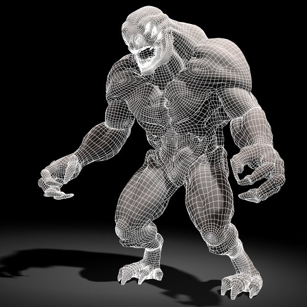monster creature 3d model