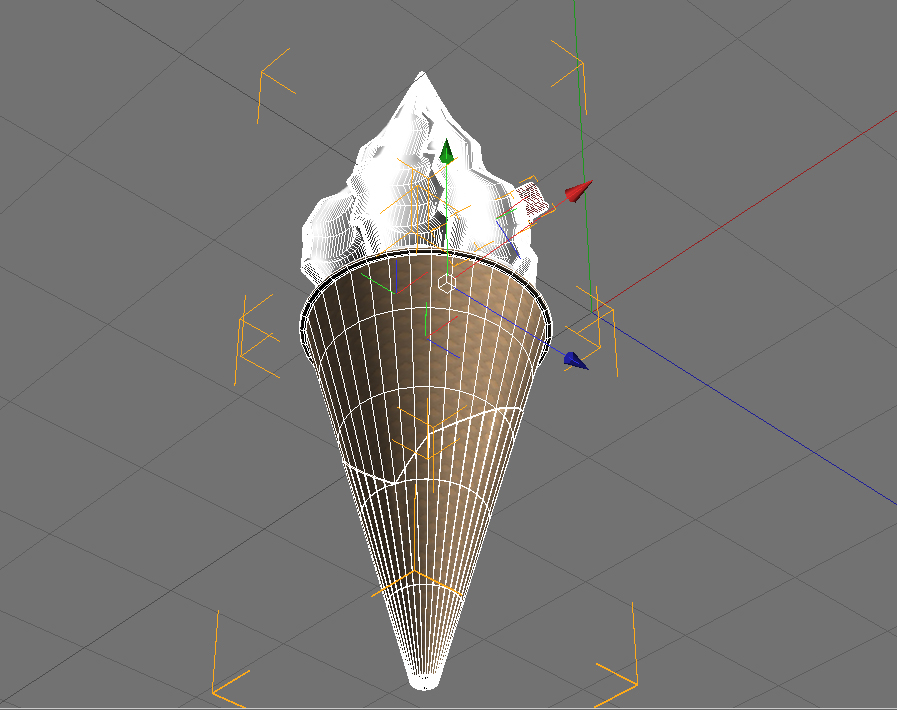 free soft ice cream cone 3d model