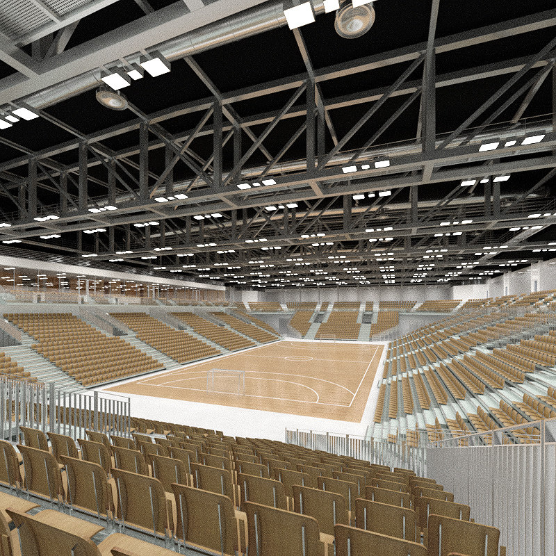 3d max indoor sports hall