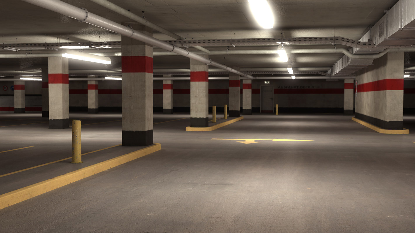 parking level 3d obj