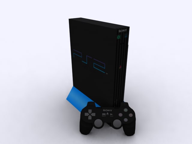 3d model sony playstation 2