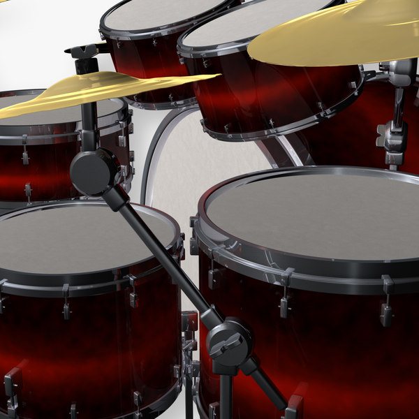 simple drum kit c4d