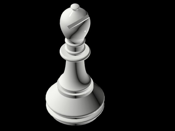 3d chess bishop model