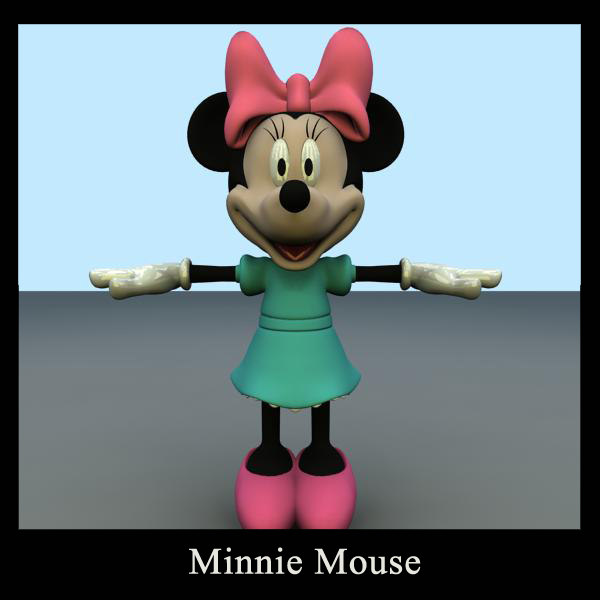 3d minnie mouse