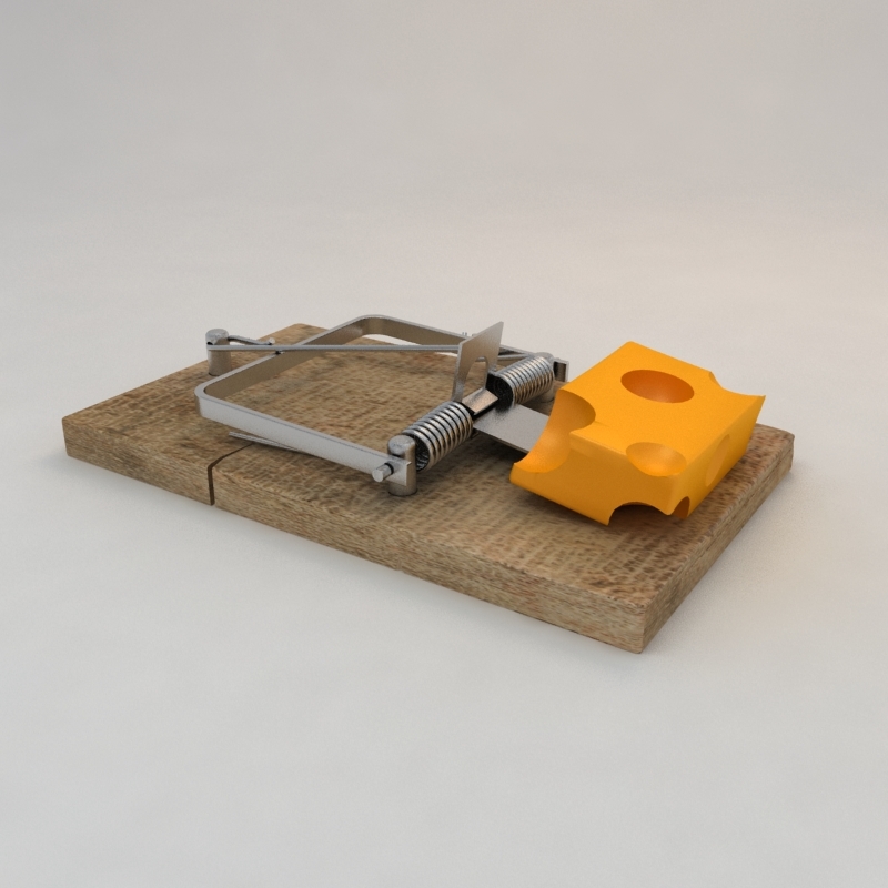 trap rat 3d model