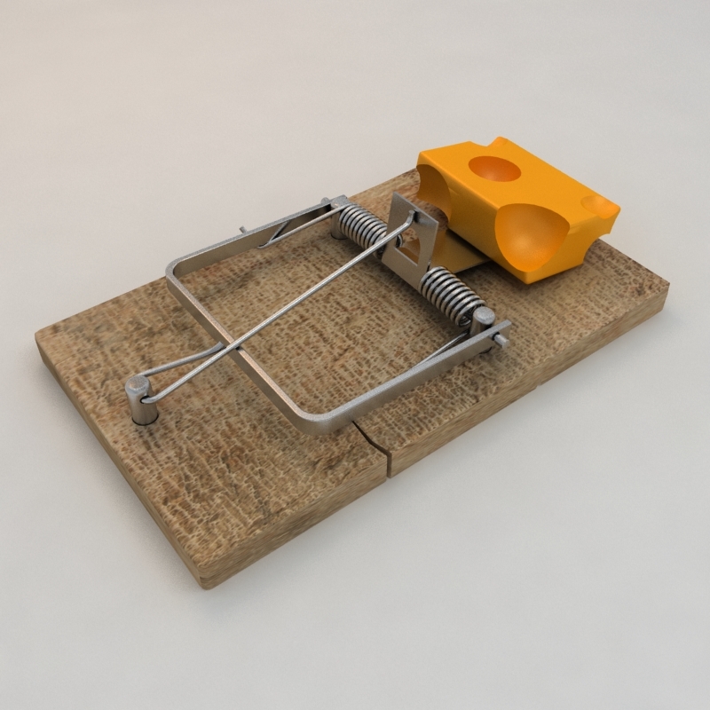 trap rat 3d model