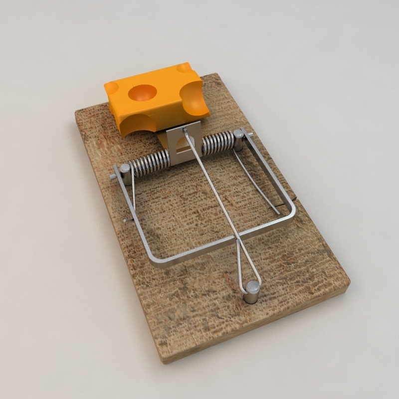 trap rat 3d model