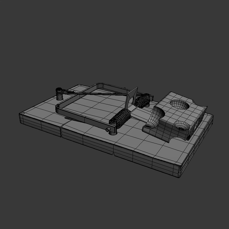 trap rat 3d model
