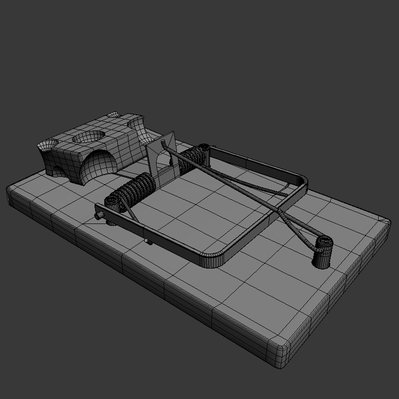 trap rat 3d model