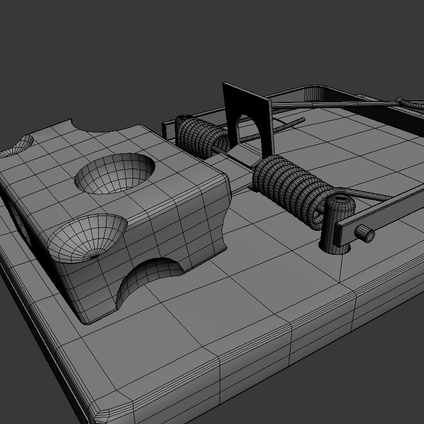 trap rat 3d model