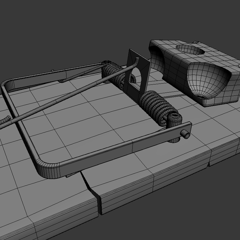trap rat 3d model