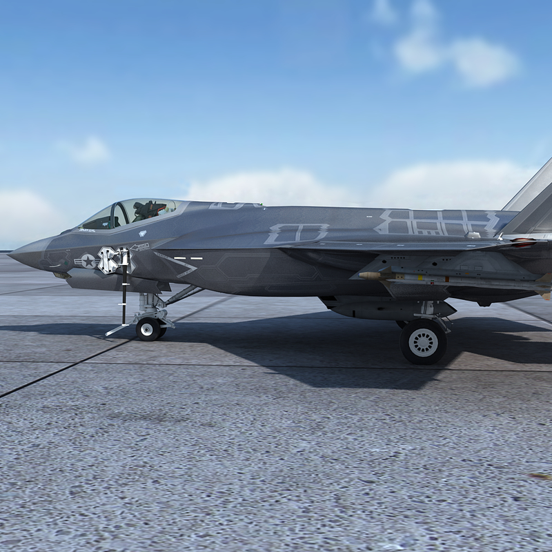 f-35 cf-3 pilot 3d max