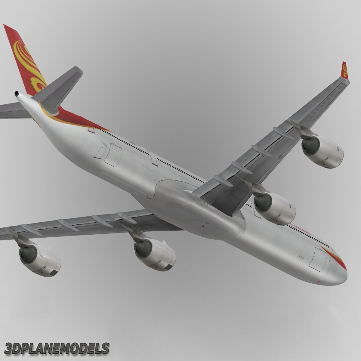 3d model of airbus a340-600