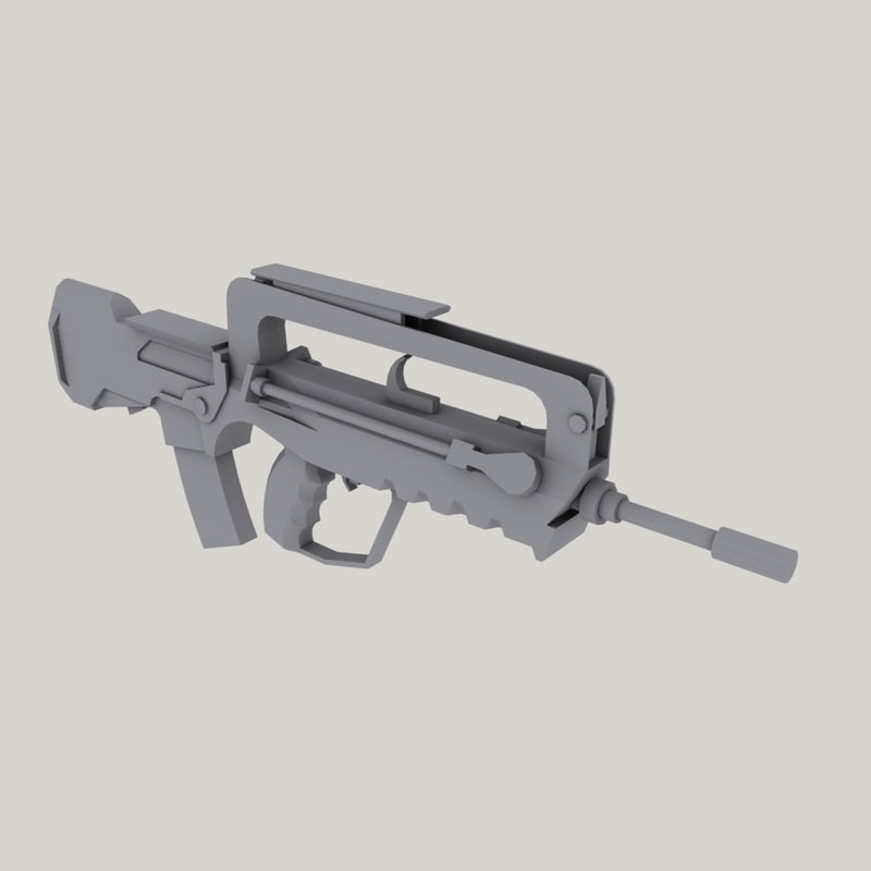 FAMAS 3D-Modell - TurboSquid 649697