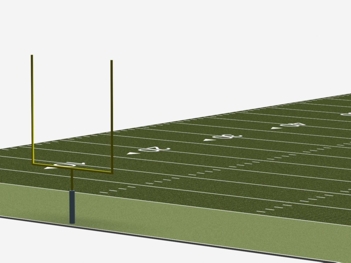 football field 3d model