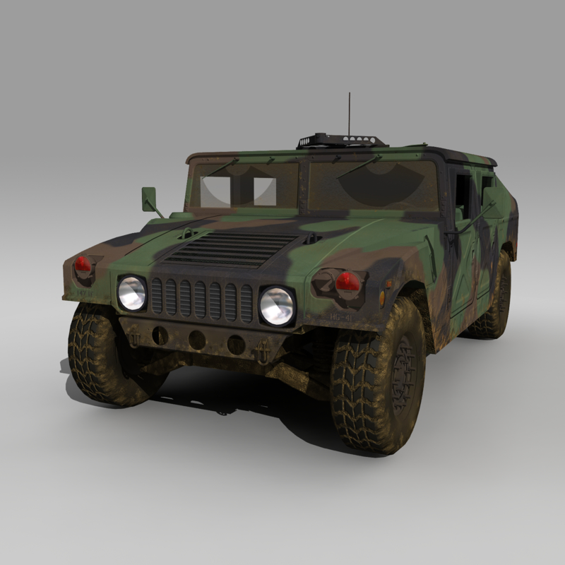 3d humvee model