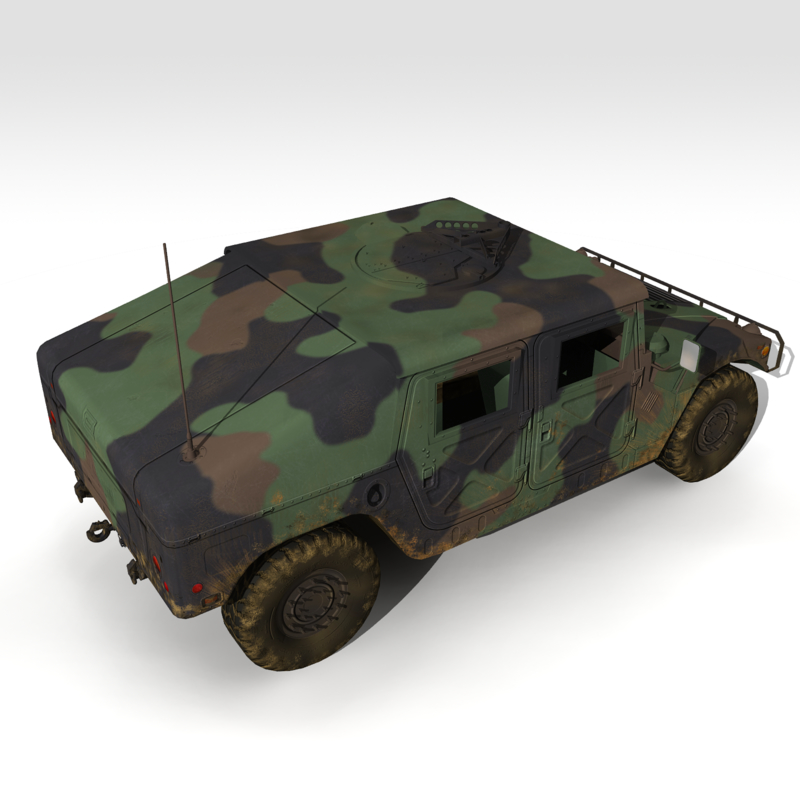 3d humvee model