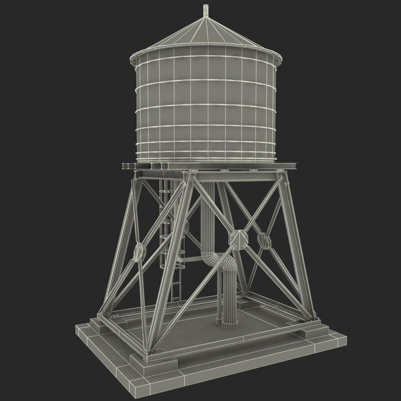 3d water towers