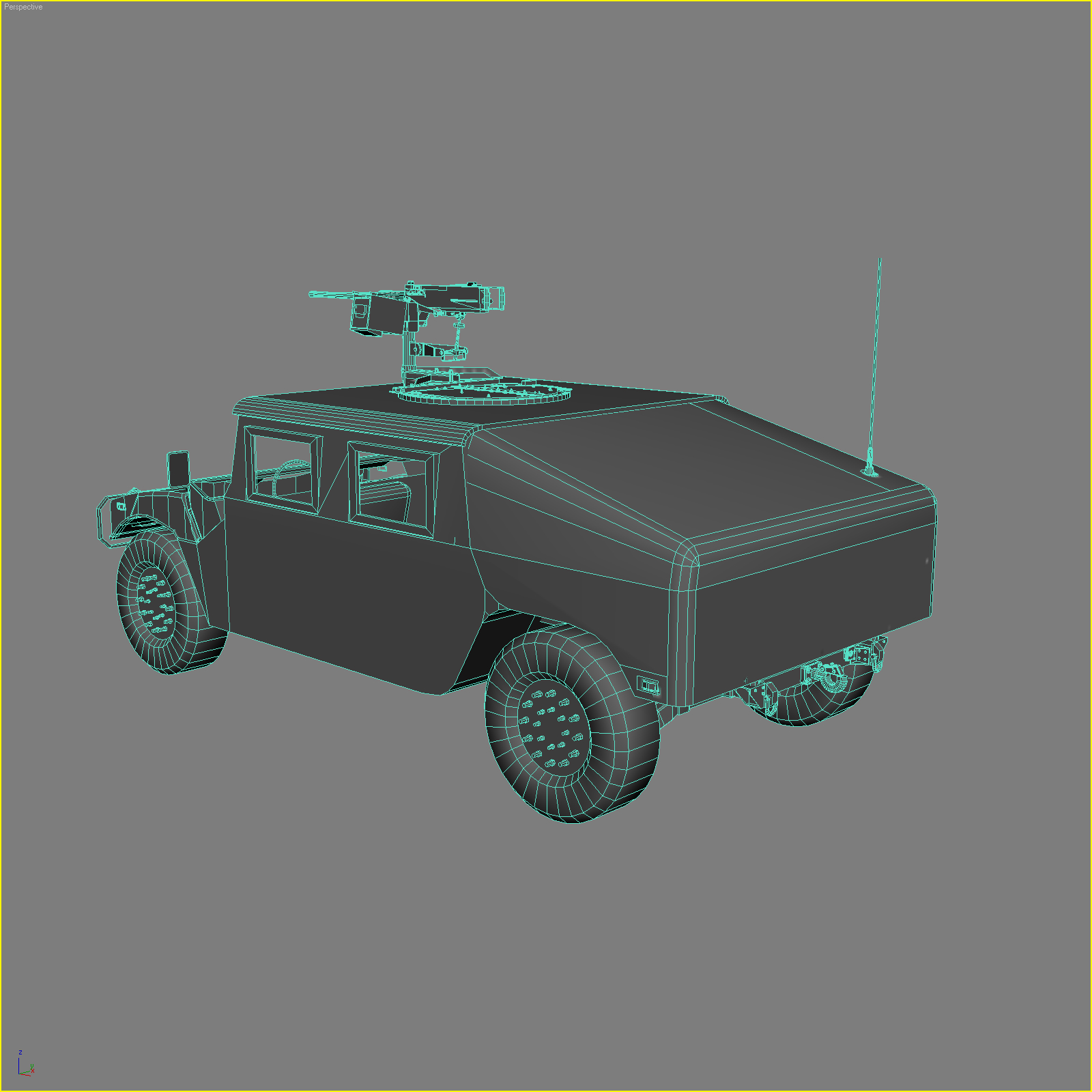 3d humvee model