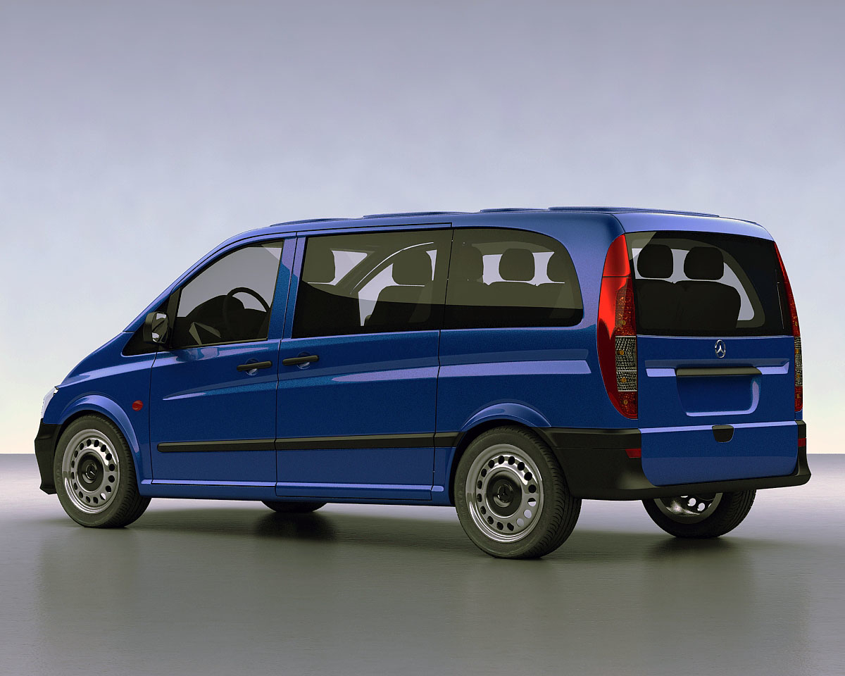 mercedes vito vans 3d model