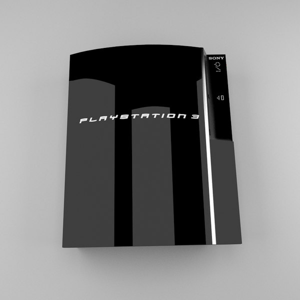 realistic playstation 3 3d model