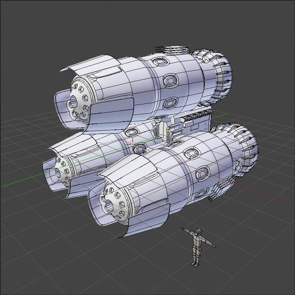 3d model spaceship drive