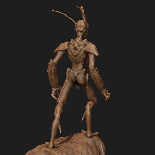 alien concept zbrush 3d 3ds