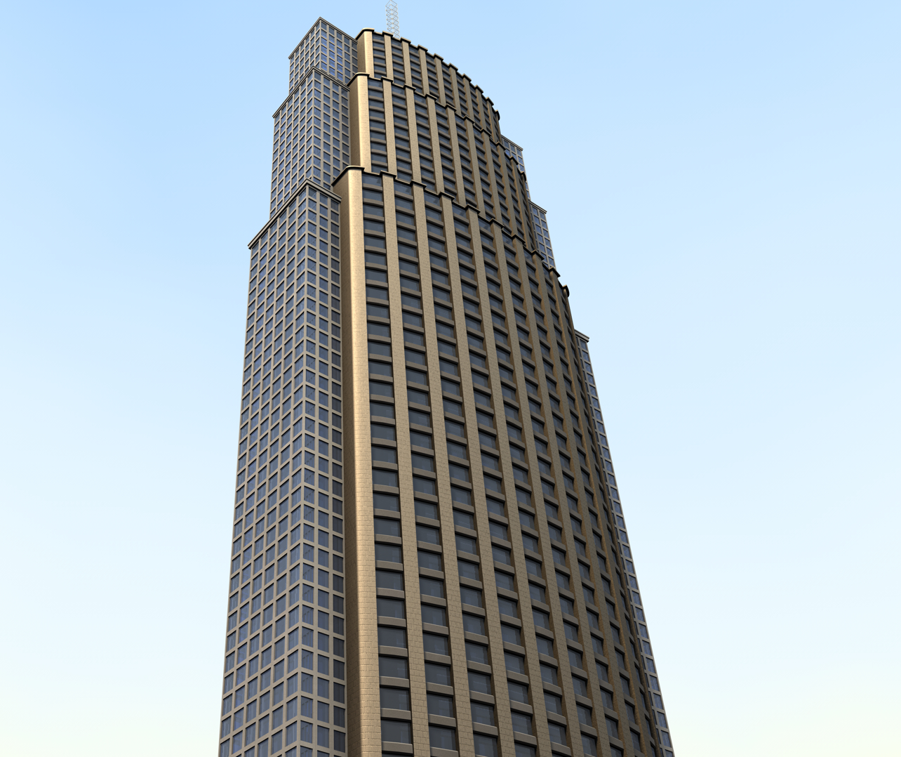 cinema4d sky scraper skyscraper