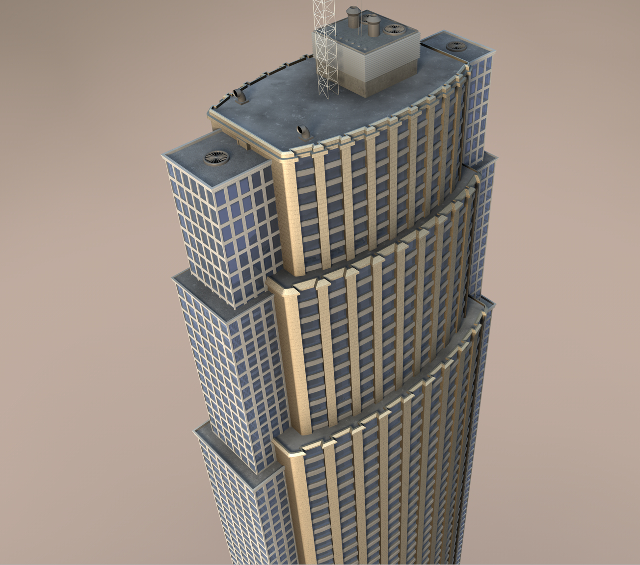 cinema4d sky scraper skyscraper