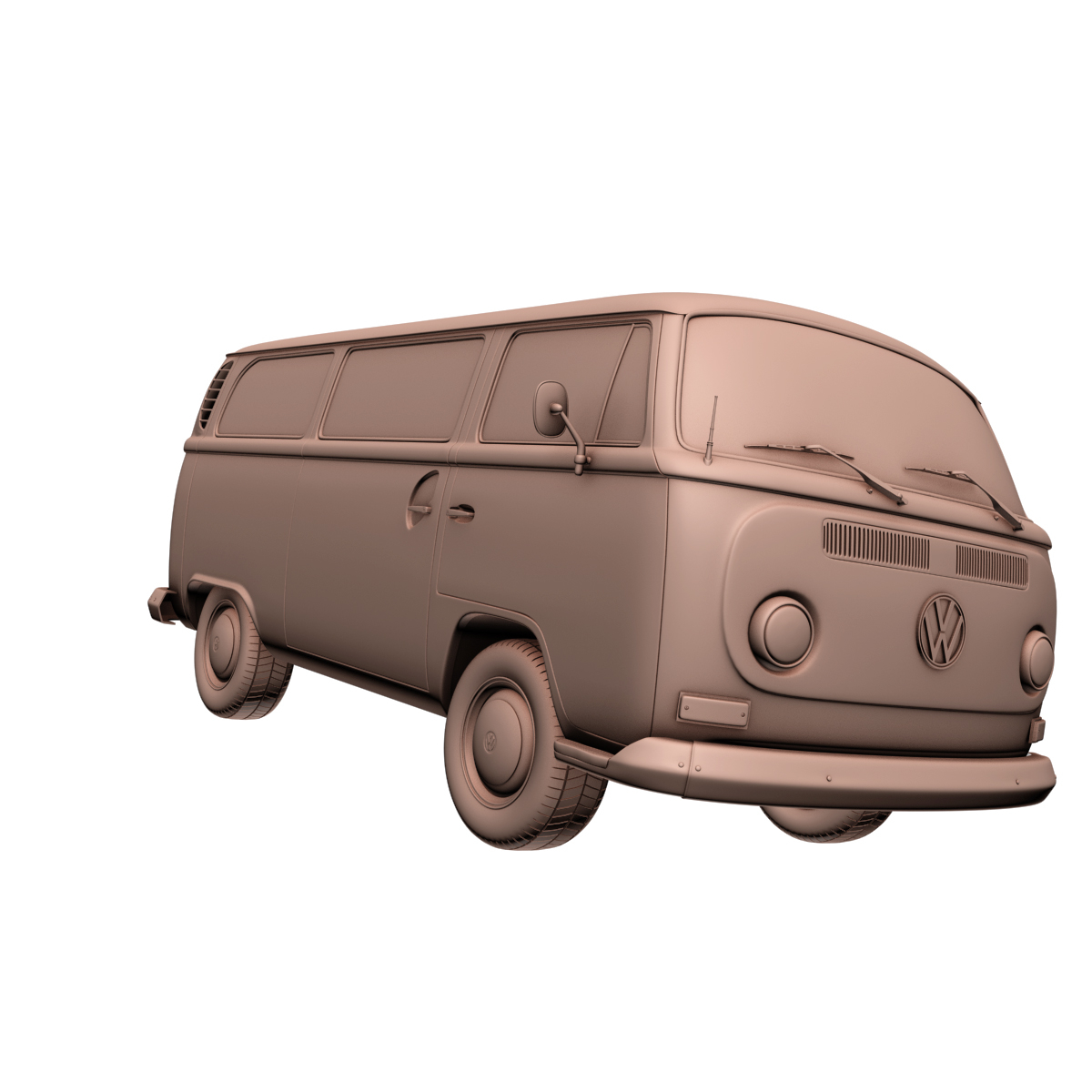 3dsmax volkswagen microbus 1979
