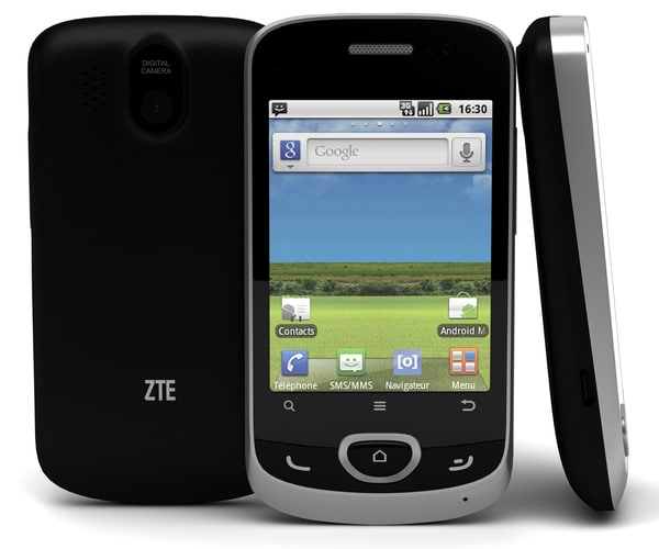 3dsmax zte racer ii smartphone